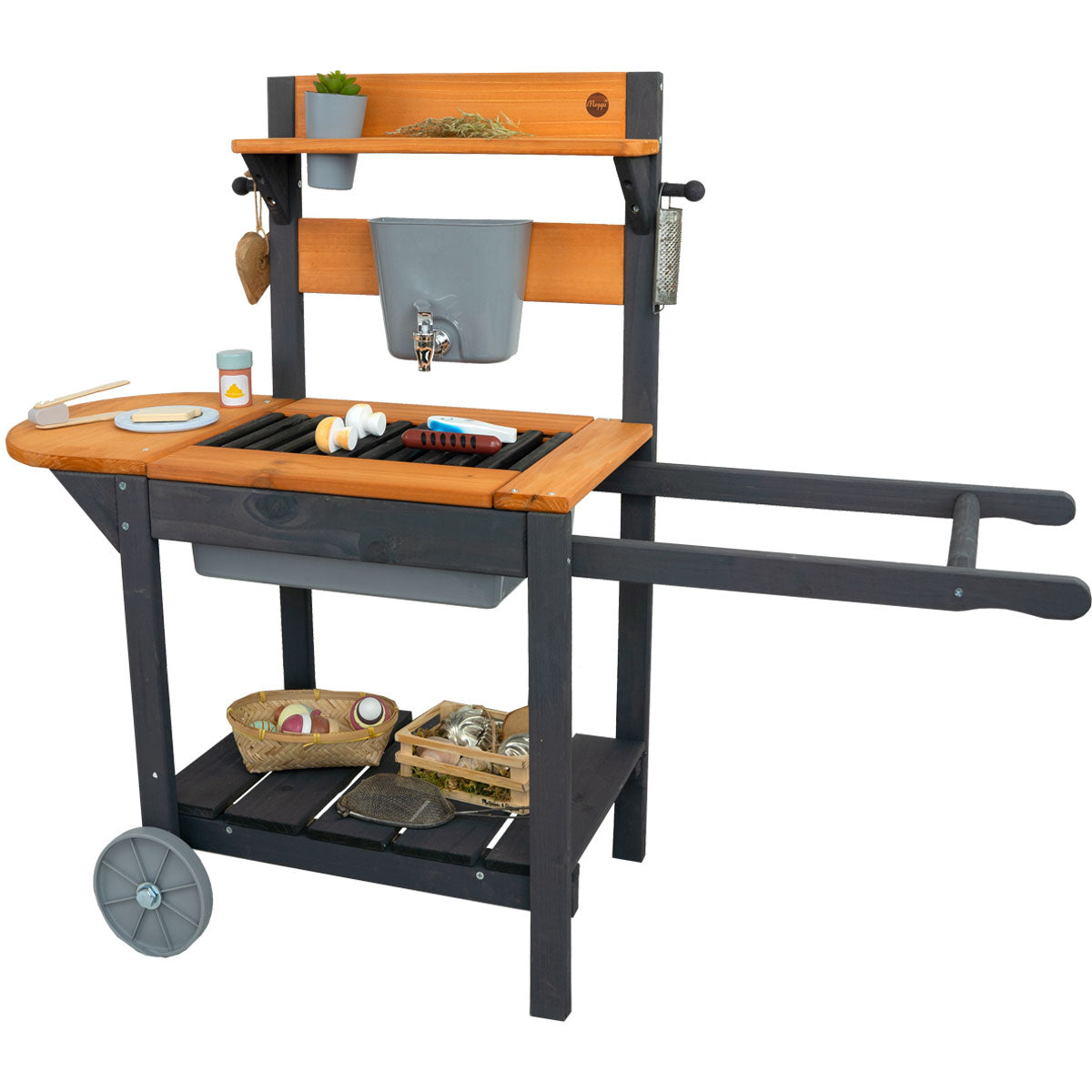 Meppi Matschküche Mobil – Vielseitige Outdoorküche aus Holz